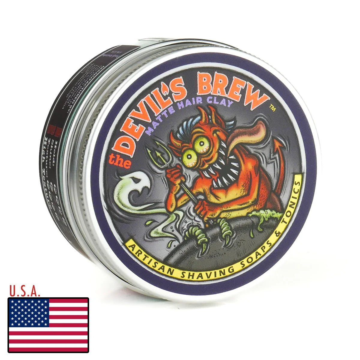 Devil's Brew Matte Hair Clay - Strong Hold Matte Finish – Flagship Pomade